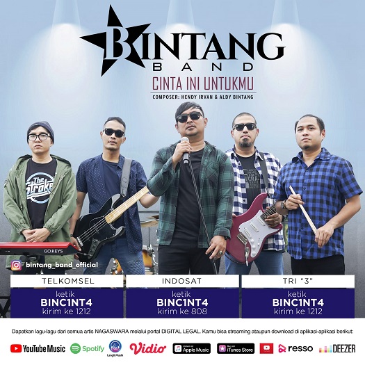 Bintang Band Luncurkan Single Cinta Ini Untukmu